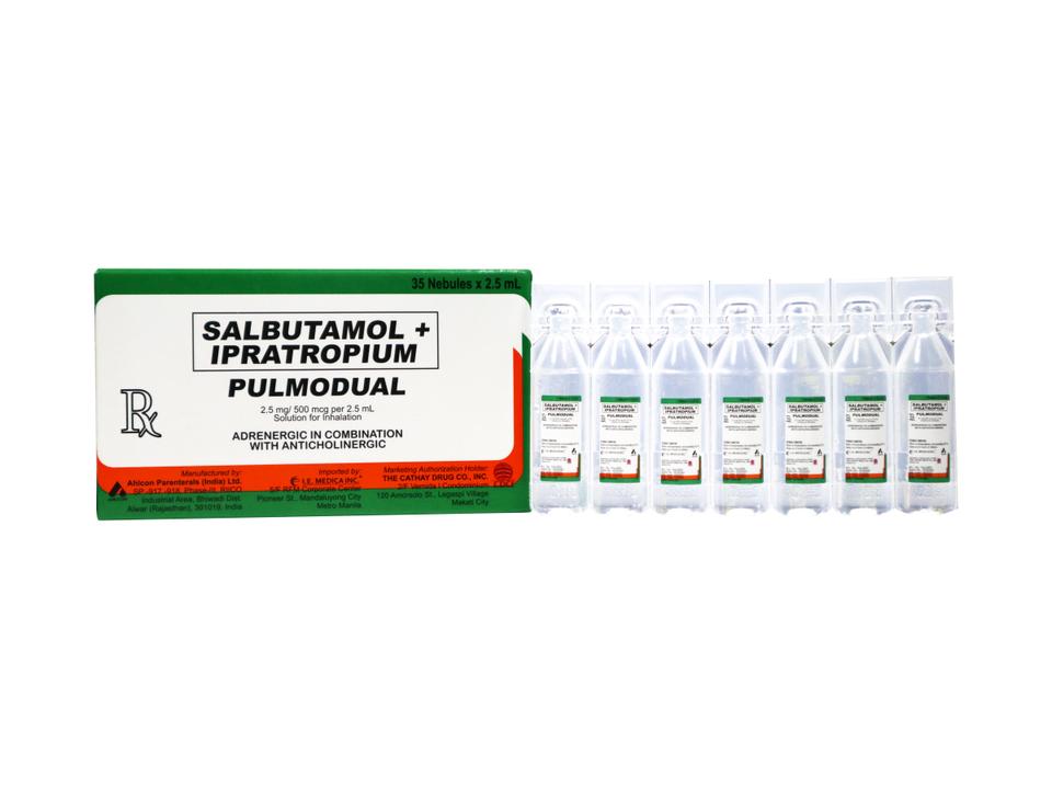 PULMODUAL 2.5 mg / 500 mcg per 2.5 mL (Nebules)